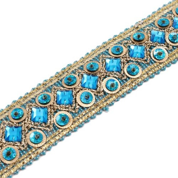 Embellishments Siren Wide Rhinestone Trim Costume Trim Papercraft Craft ...