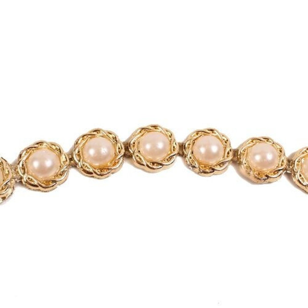 Pearl and Gold Trim for Elven Coplay, Arwen, Galadriel, Metallic ...