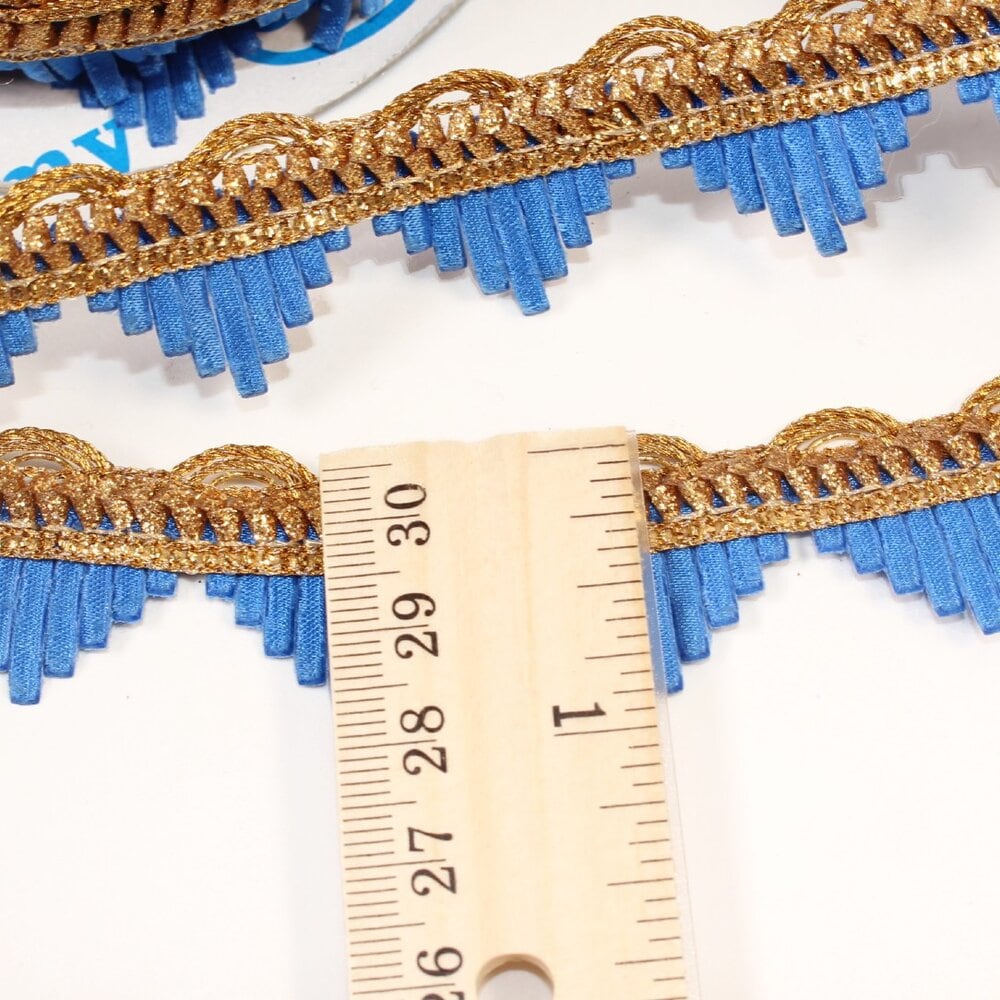 Medieval Renaissance Gold Braid and Blue Scallop Woven Trim - Etsy