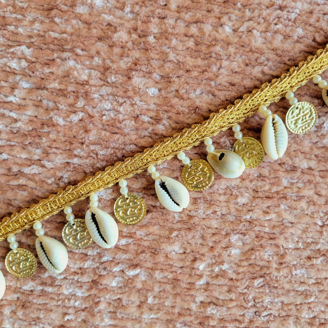 Gypsy Shell Coin Beaded Fringe Trim for Fantasy Kid's Costume, Pirate ...