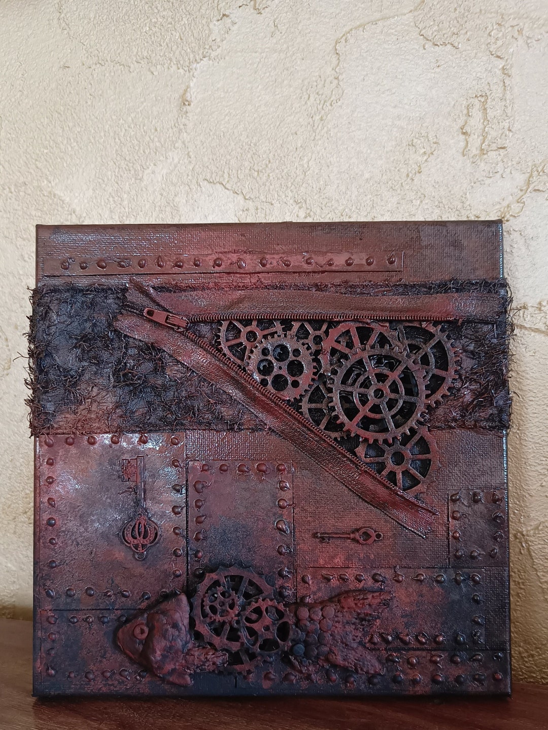 Steampunk Abstract Wall Mural Contemporary Assembly Steampunk Vintage ...