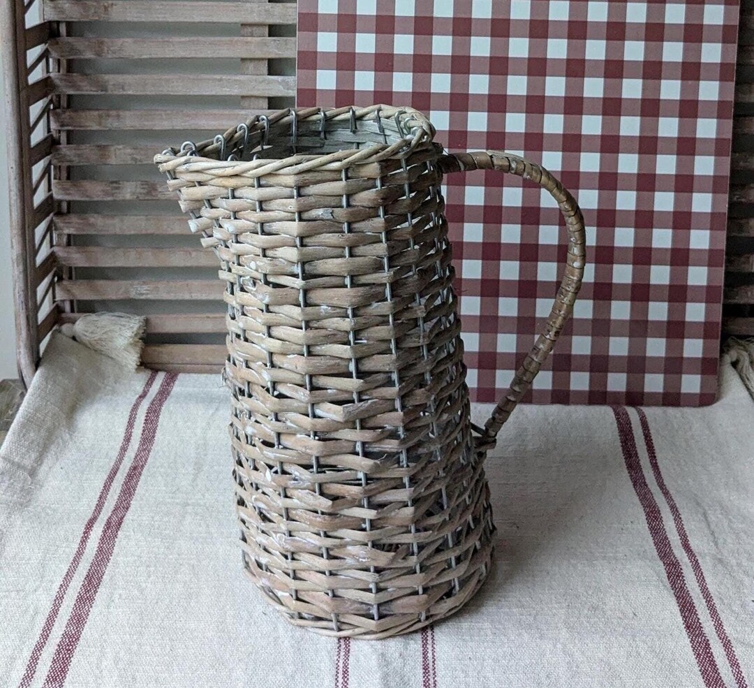 Wicker Pitcher Pitcher Kitchen Art Decorative Pitcher Decorative Vase ...