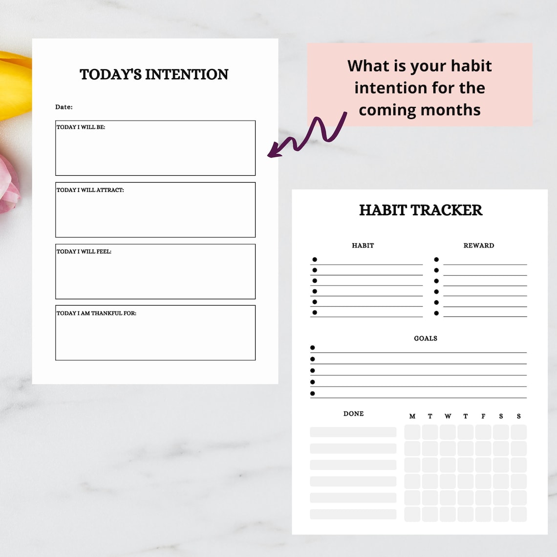Atomic Habits Planner Printable Inserts Habits Tracker Etsy Denmark