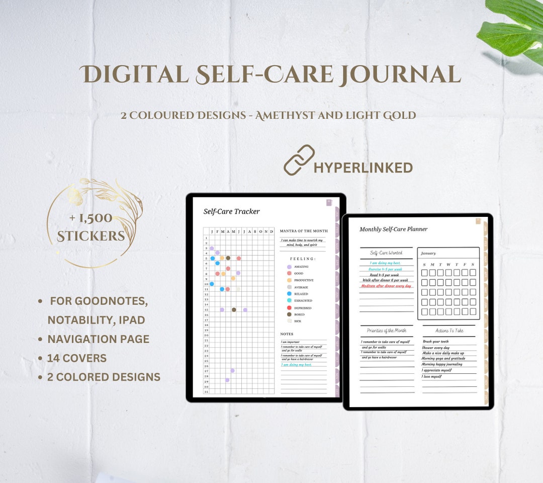 Self-care Digital Journal for Me - Etsy