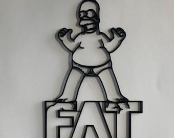 Fat Homer Simpson - Etsy