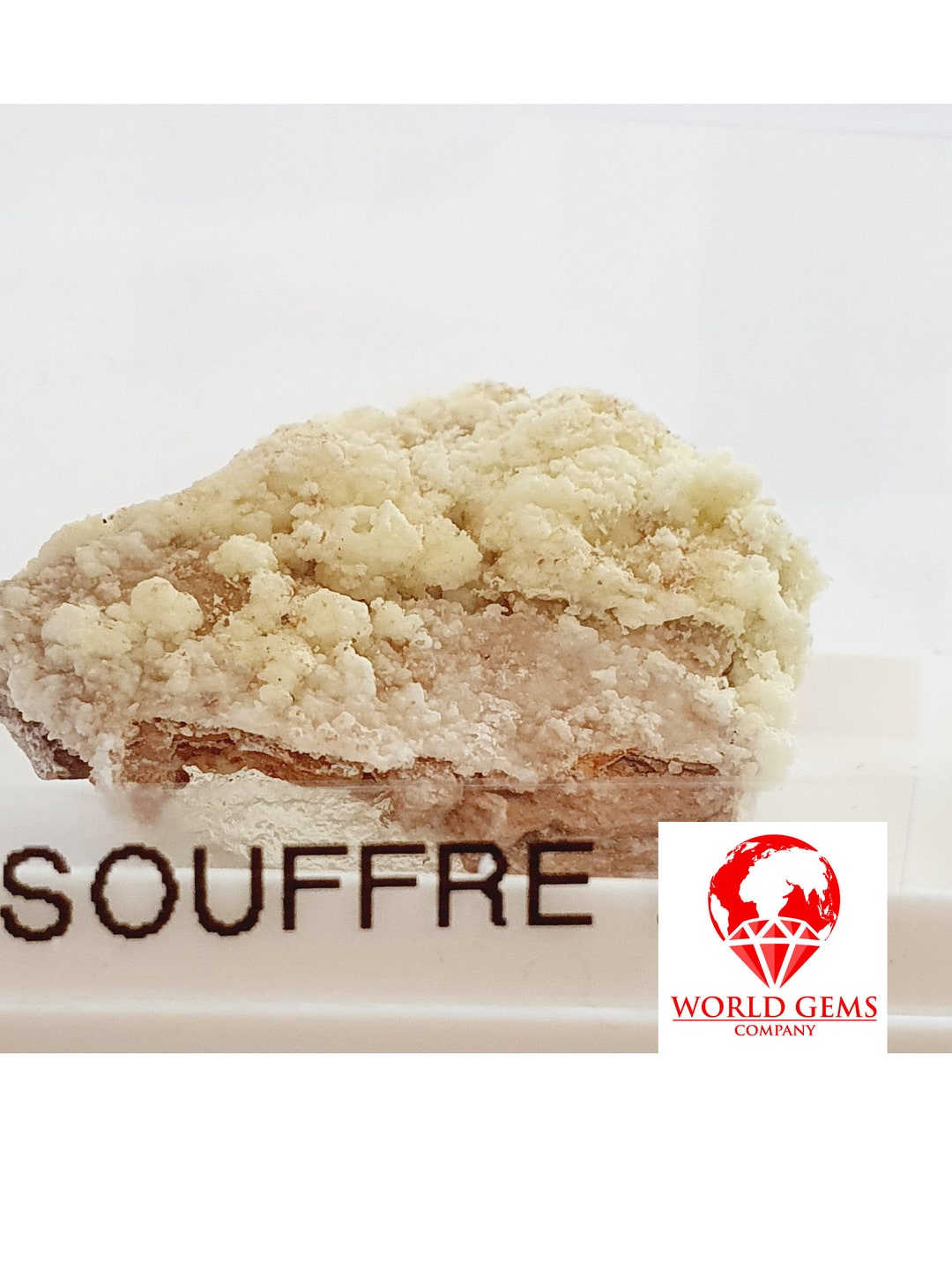 Beautiful Specimen of Peruvian Sulfur in Its Protective Box, for the ...