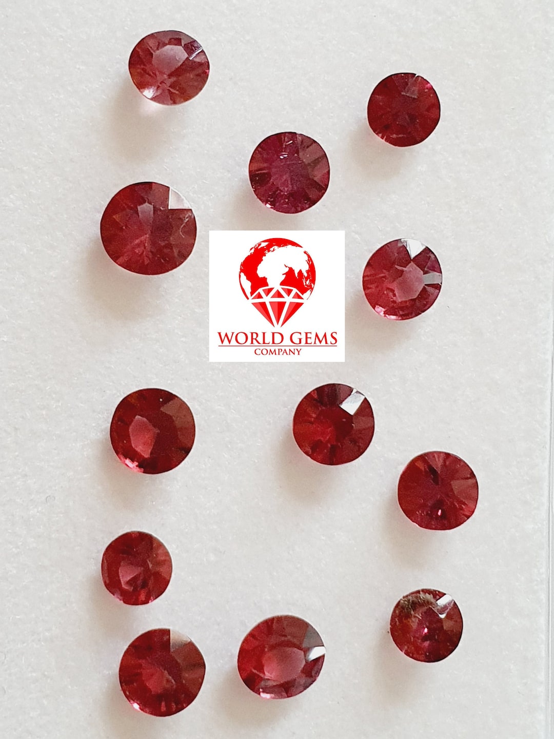 Lot of 12 Round Pieces of Garnet, for Jewelry, for Creation, to Make ...