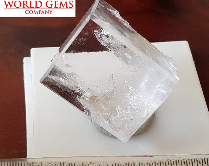 Beautiful Well Crystallized Piece of Colorless Cubic Fluorite From ...