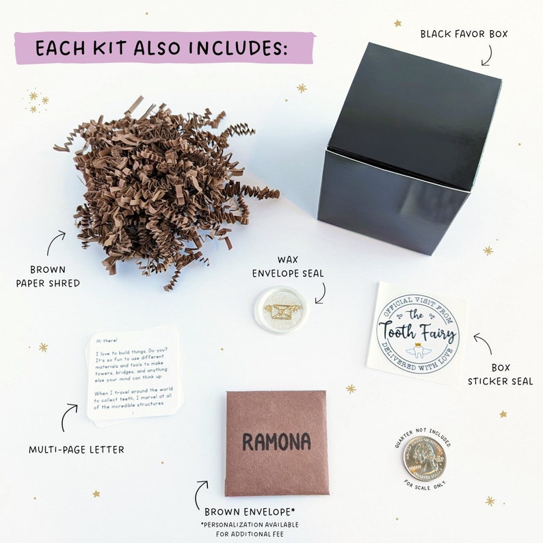 Tooth Fairy Loot Tooth Fairy Gift Tooth Fairy Kit Tooth Fairy Letter ...