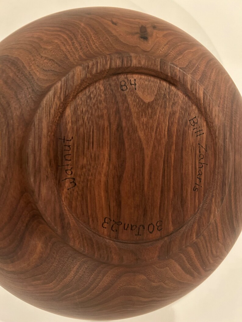 Hand Turned Black Walnut Bowl - Etsy