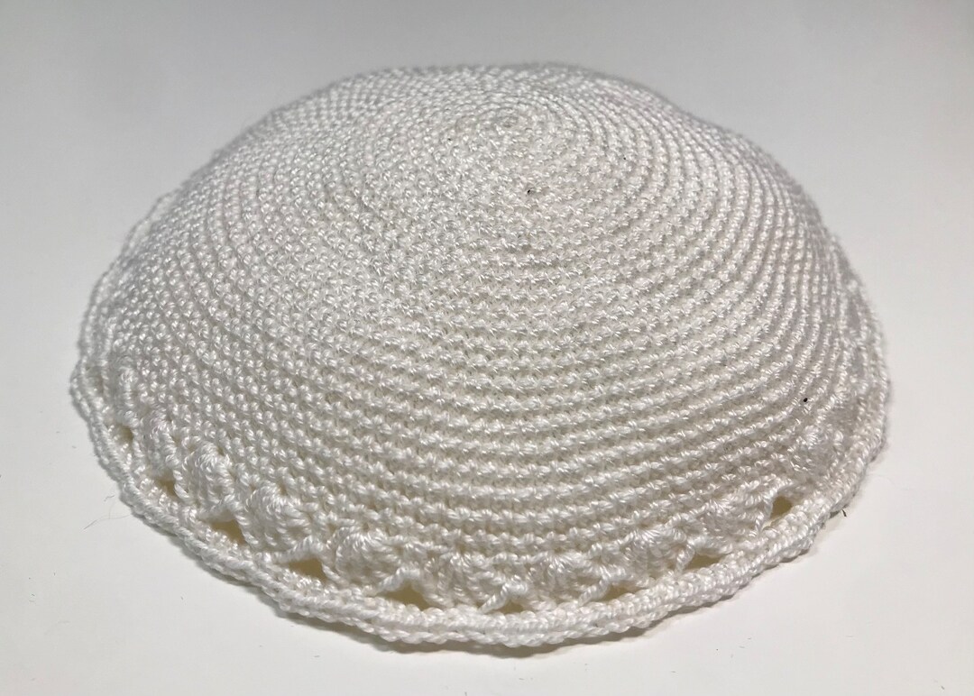 Crocheted Kippah for Yom Kippur Waves - Etsy