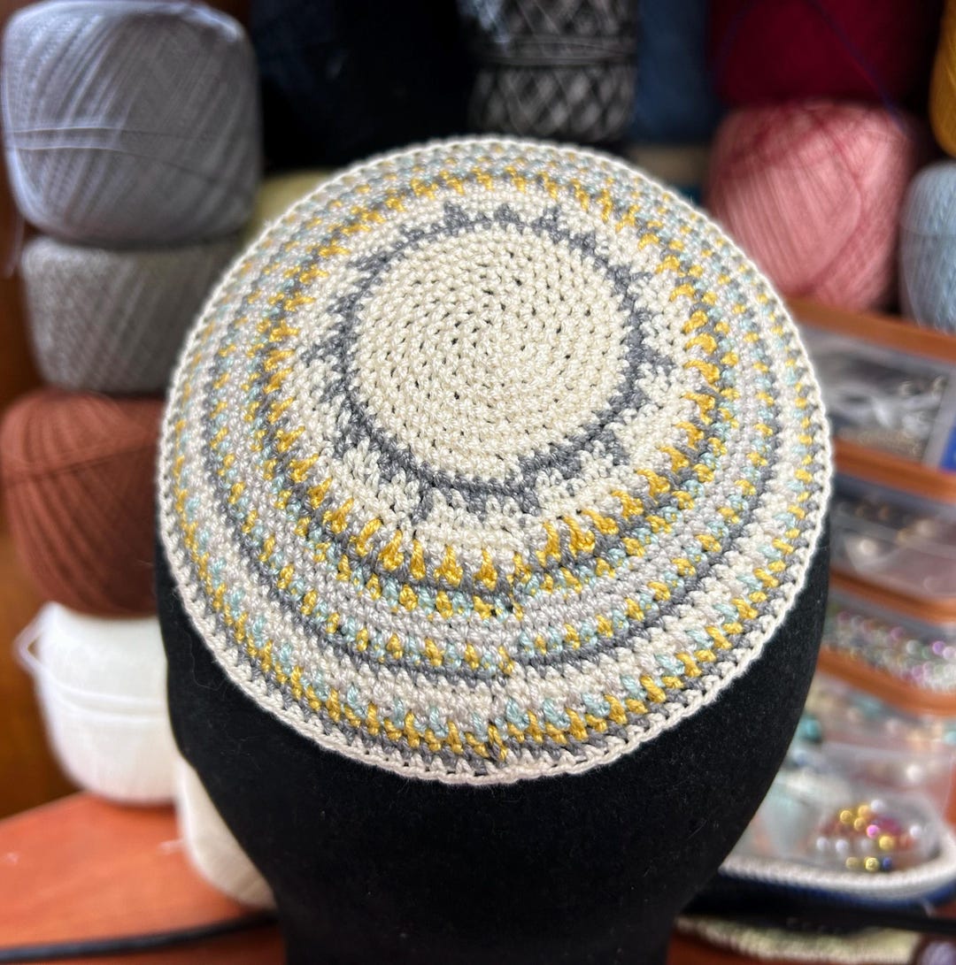 Crocheted Kippah - Oasis - Free Shipping - Etsy