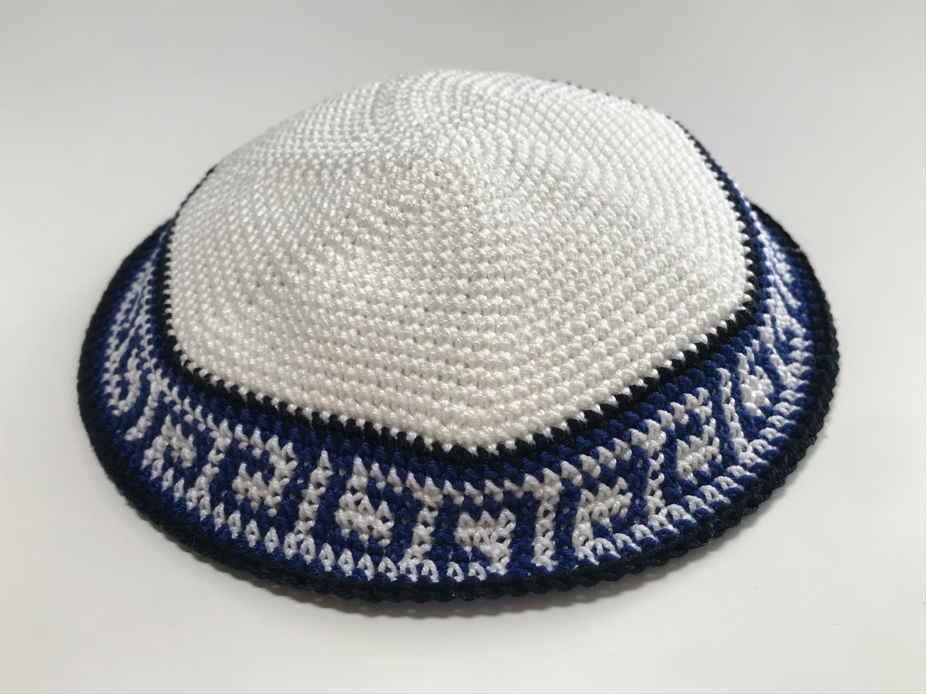 Crocheted Kippah Greek Pattern - Etsy