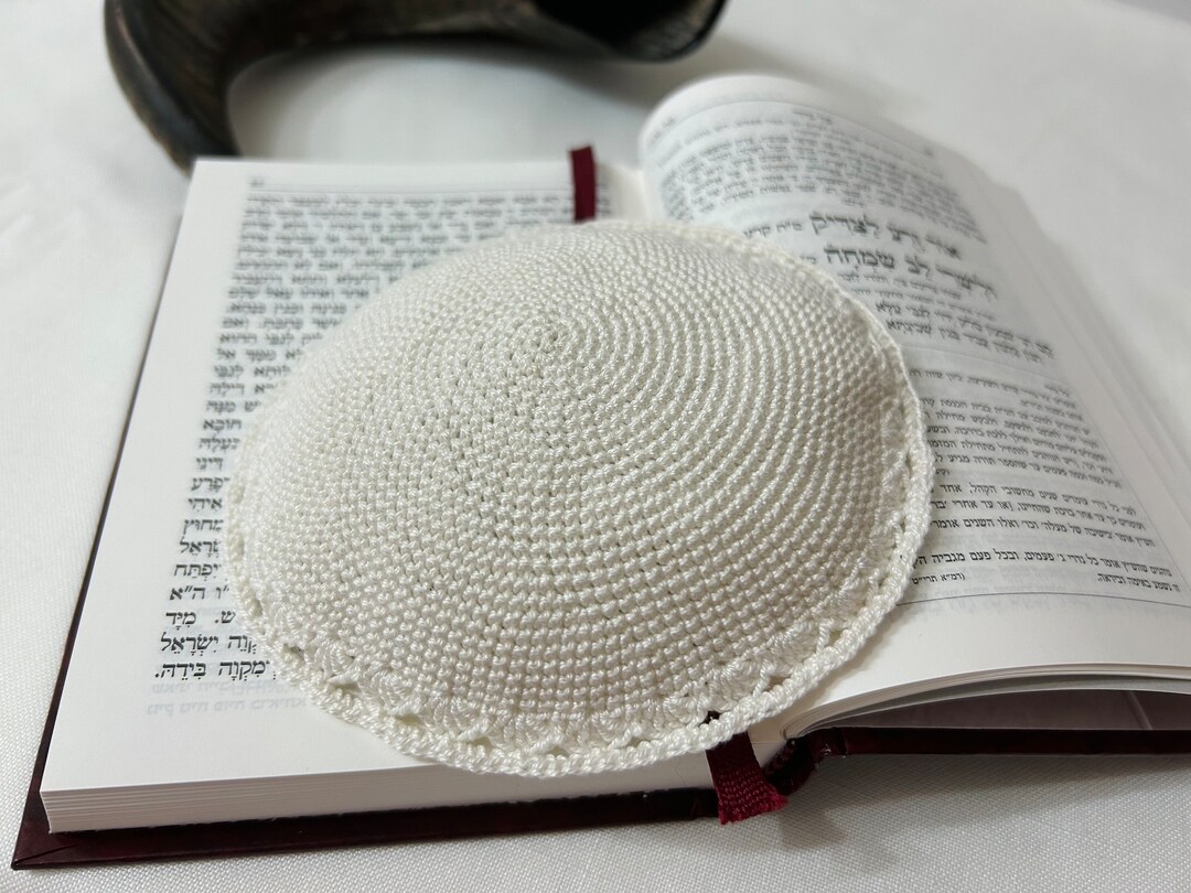 Crocheted Kippah for Yom Kippur - Waves - Free Shipping - Etsy
