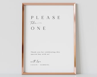 Please Take One Sign - Etsy