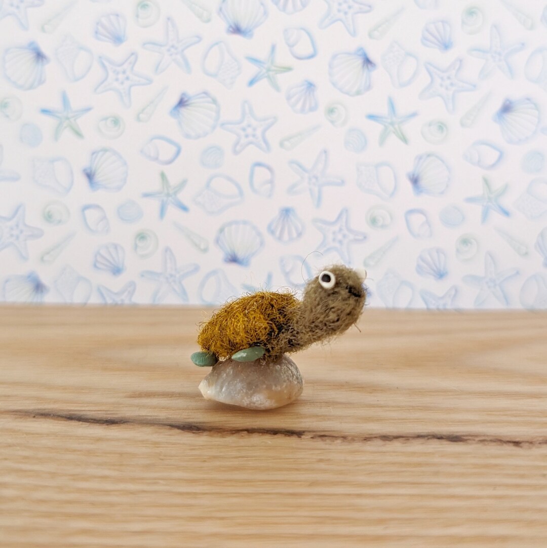Mini Turtle Gift, Needle Felt Decoration, Cute Tortoise Present - Etsy