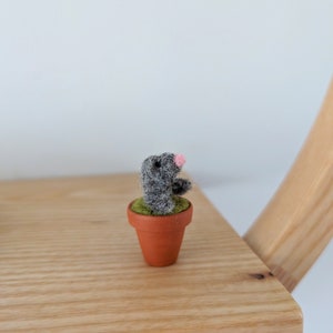 Mini Mole Collectible Gift, Needle Felted Handmade Decoration, Ornament ...