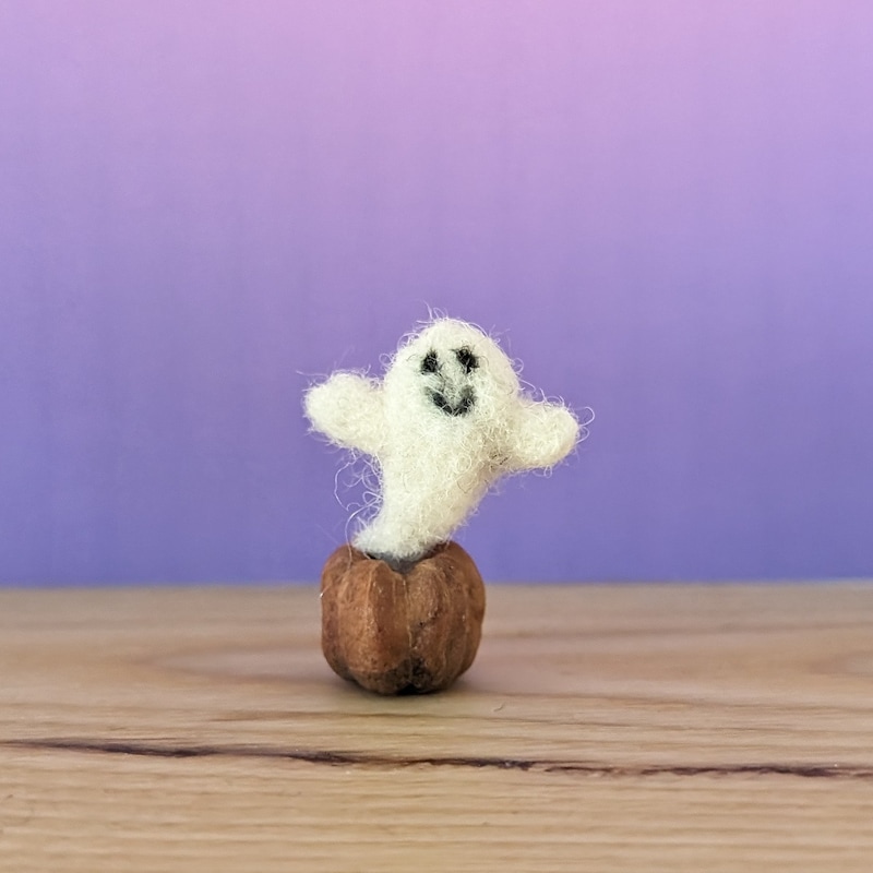 Needle Felted Ghost - Etsy