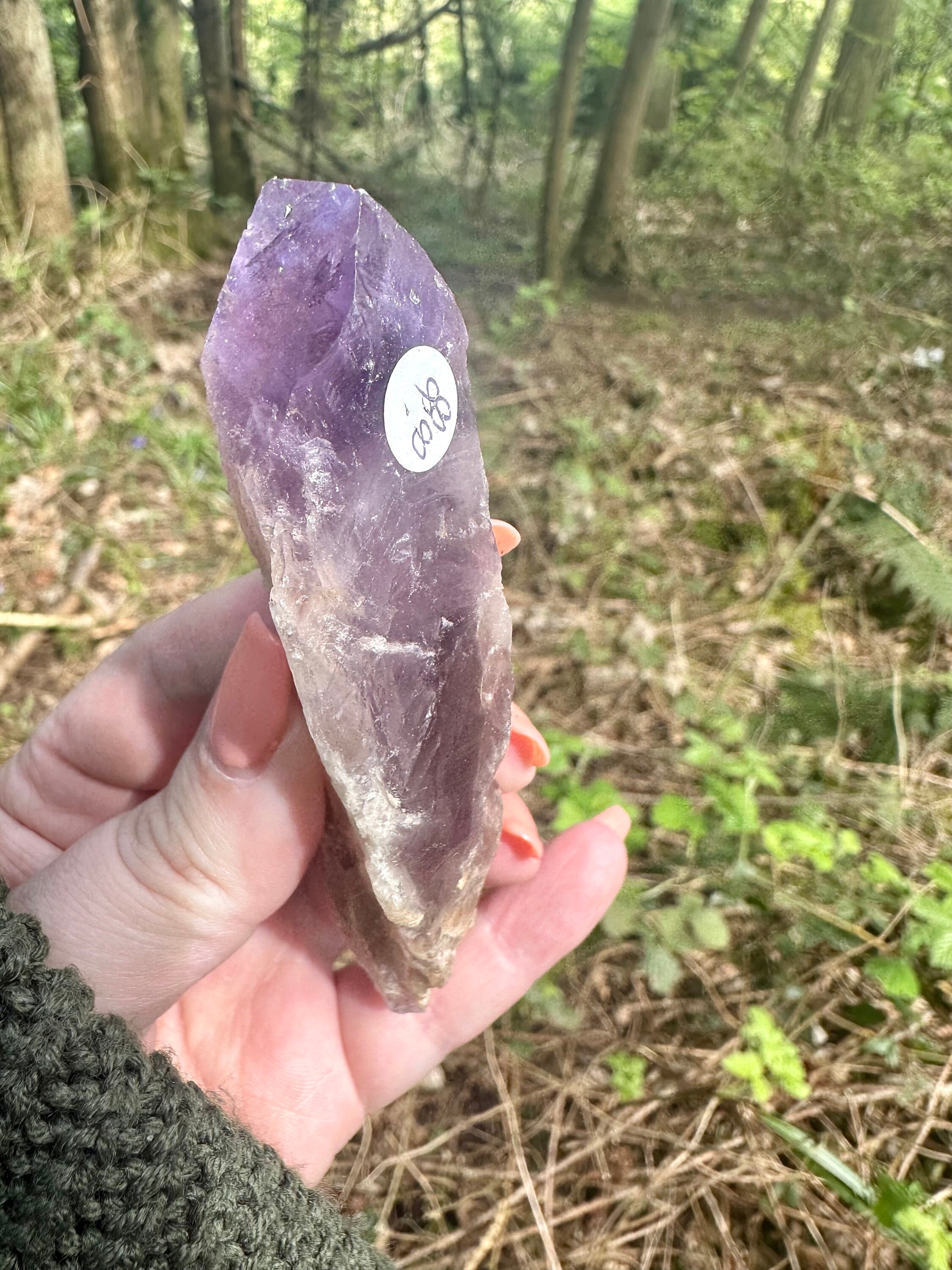 Bahia Chevron Amethyst Wand - Etsy UK