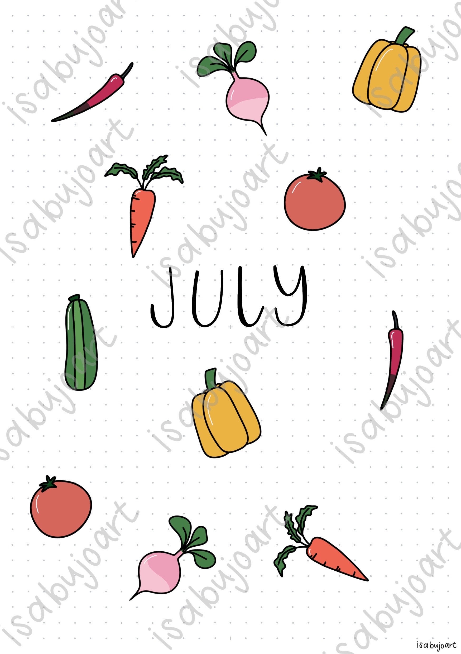 12 Months Digital Custom Bullet Journal Digital Download/ - Etsy