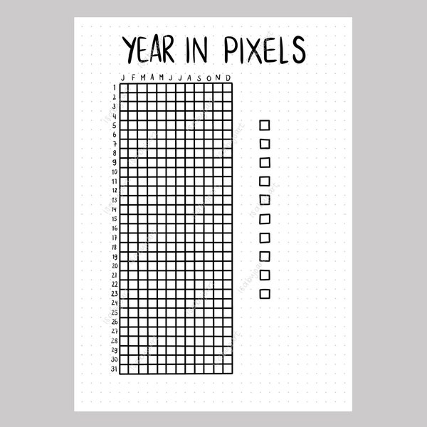 A Year in Pixels - Etsy