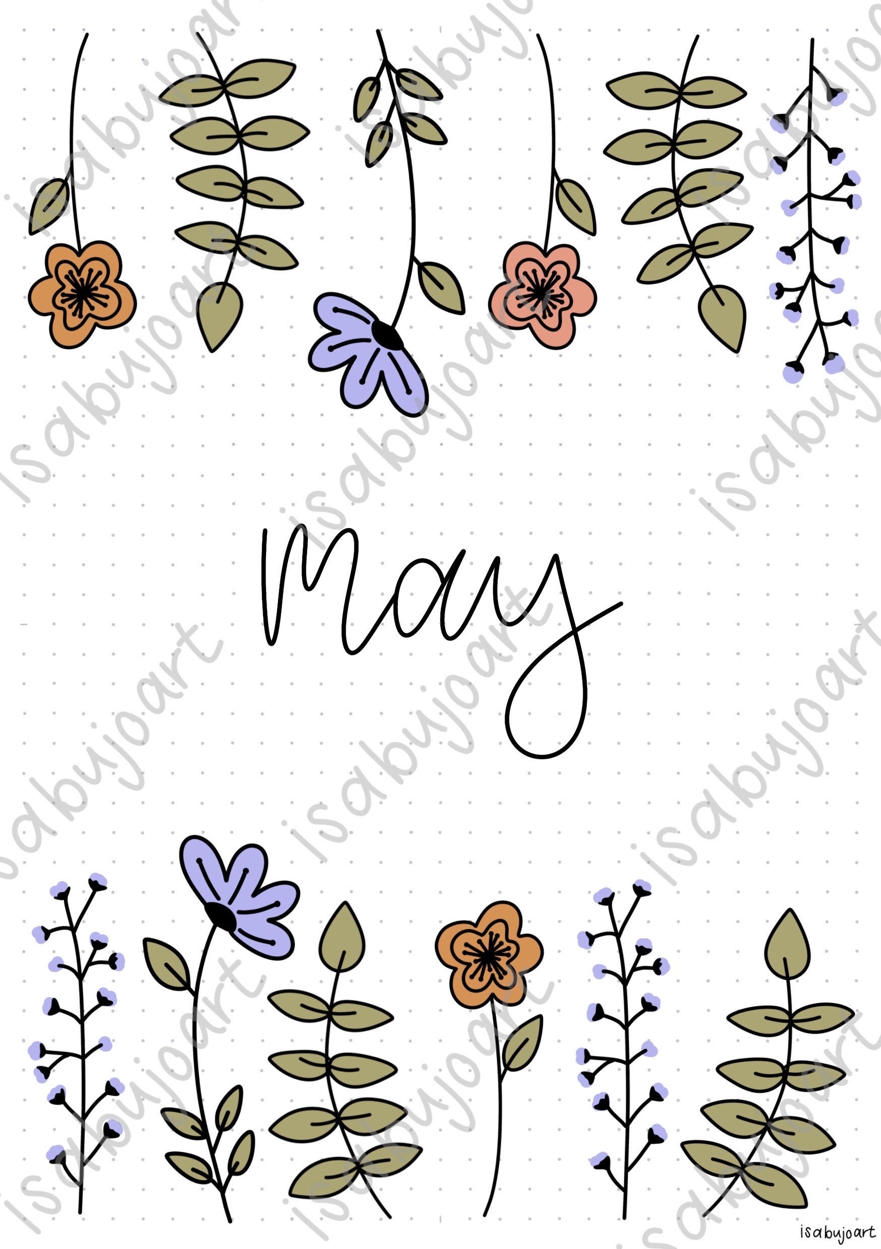 12 Months Digital Custom Bullet Journal - Digital Download/ Printable ...