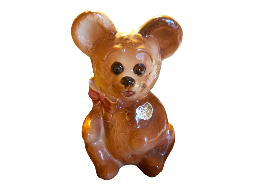 Vintage Royal Copley Teddy Bear Planter - Etsy