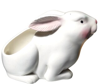 Vintage Bunny Planter - Etsy