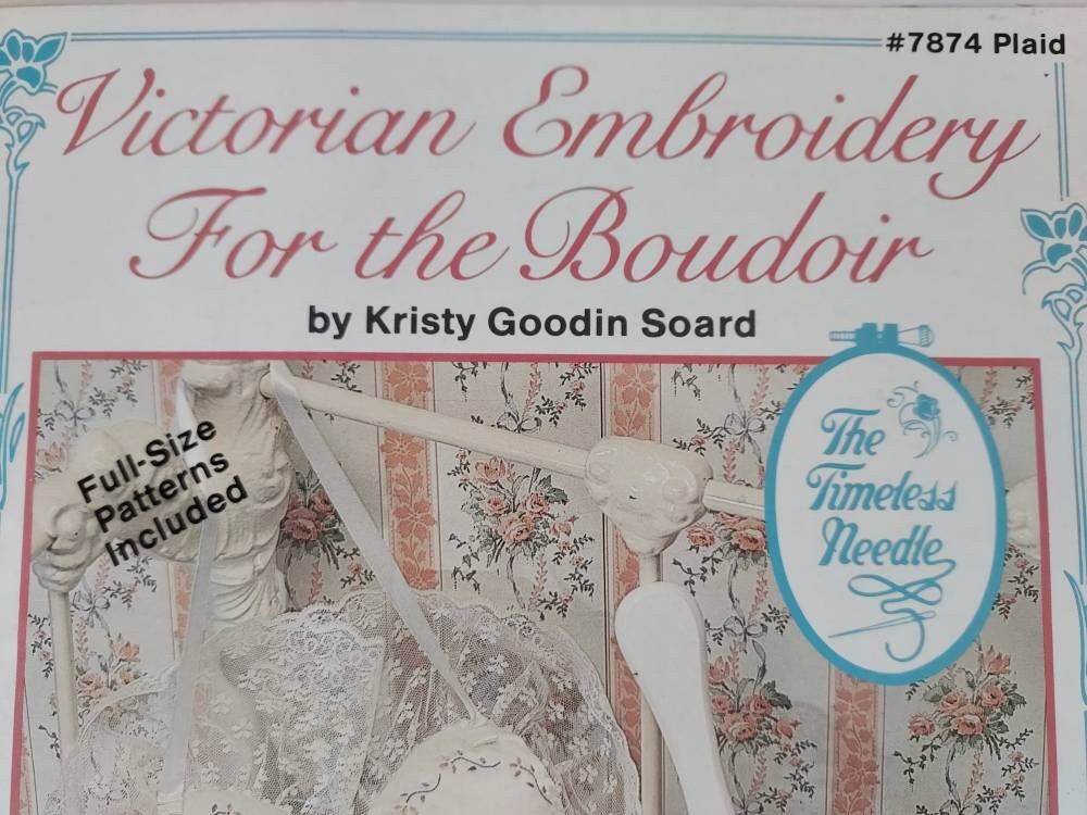 Embroidery Pattern Book --victorian Embroidery for the Boudoir--#7874 ...