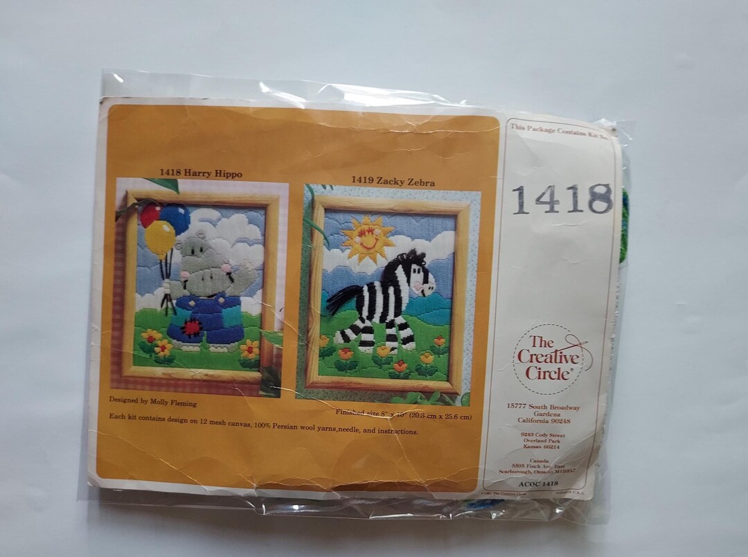 DIY Harry Hippo Craft Kit - Creative Circle Design #1418 - Etsy