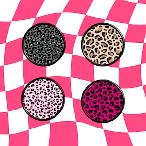 Leg Warmer Purple Leopard PopSocket - Cheetah Print PopGrip For Phones ...