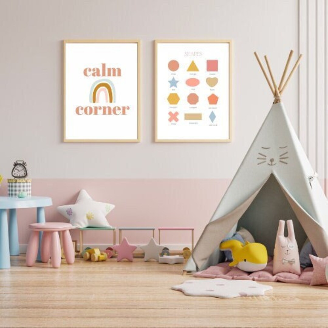 PINK Calm Poster, Classroom Posters, Homeschool Posters, Emotions ...