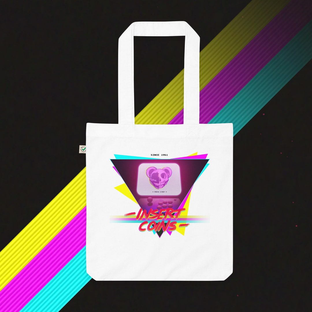 Insert Coins Retro Arcade Print Tote Bag - Etsy