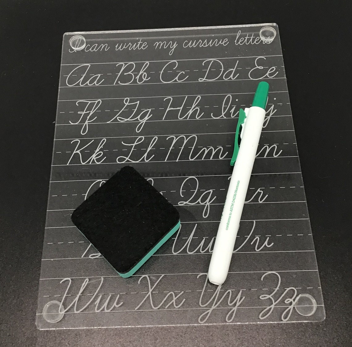 Cursive Tracing Board Cursive Practice Cursive Writing - Etsy Australia