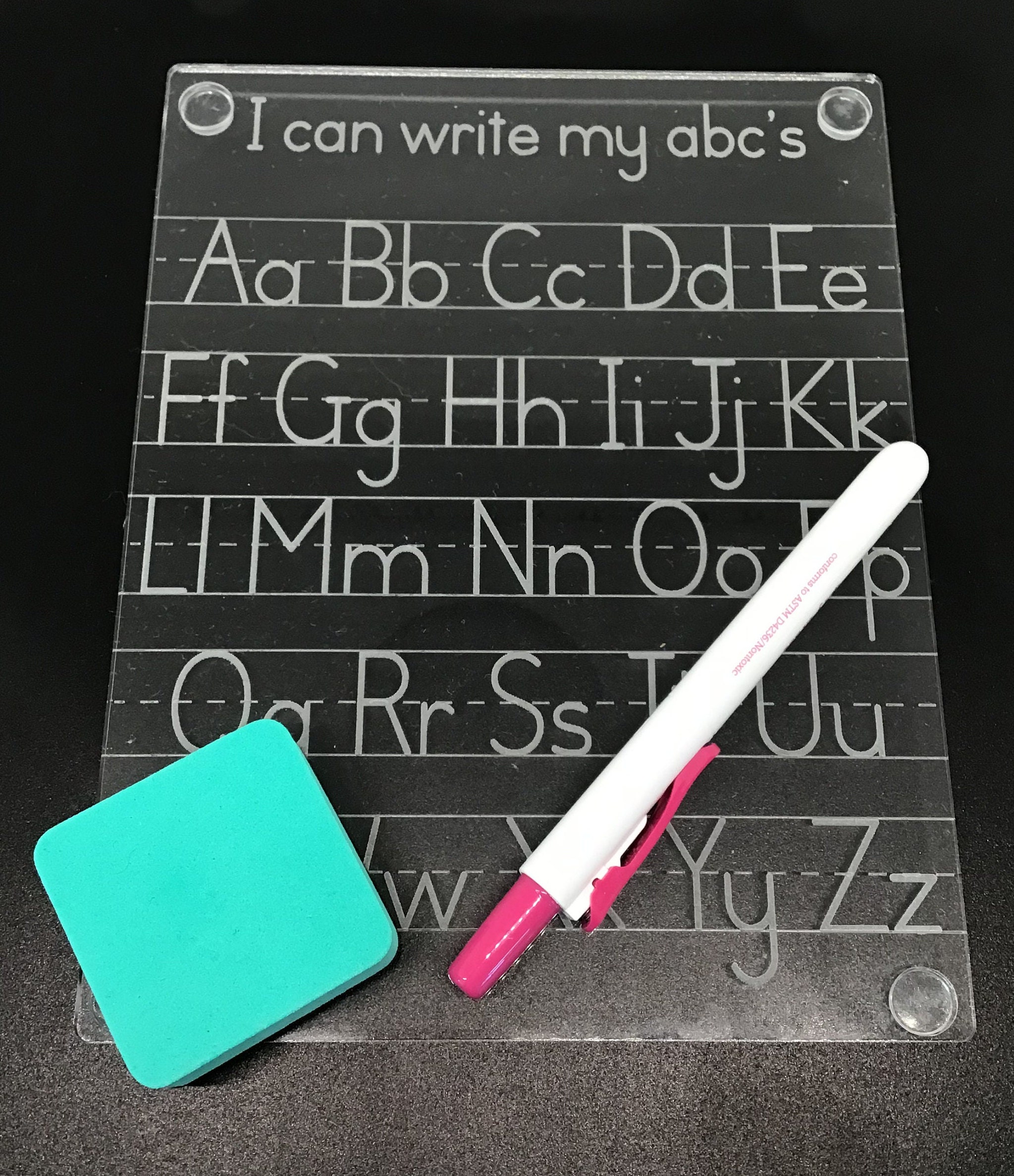 Dry Erase Tracing Board, Reusable Tracing Board, Writing Practice Board ...