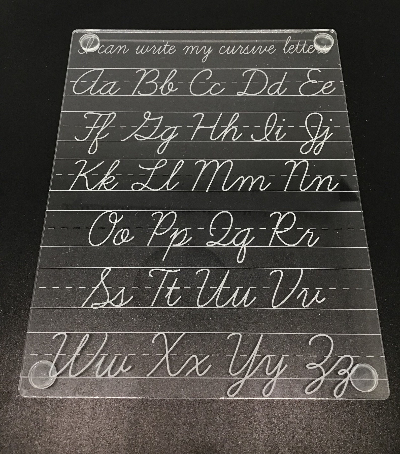 Cursive Tracing Board Cursive Practice Cursive Writing - Etsy Australia