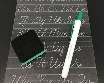 Cursive Tracing Boards, Cursive Name Tracing Board, Writing Practice ...