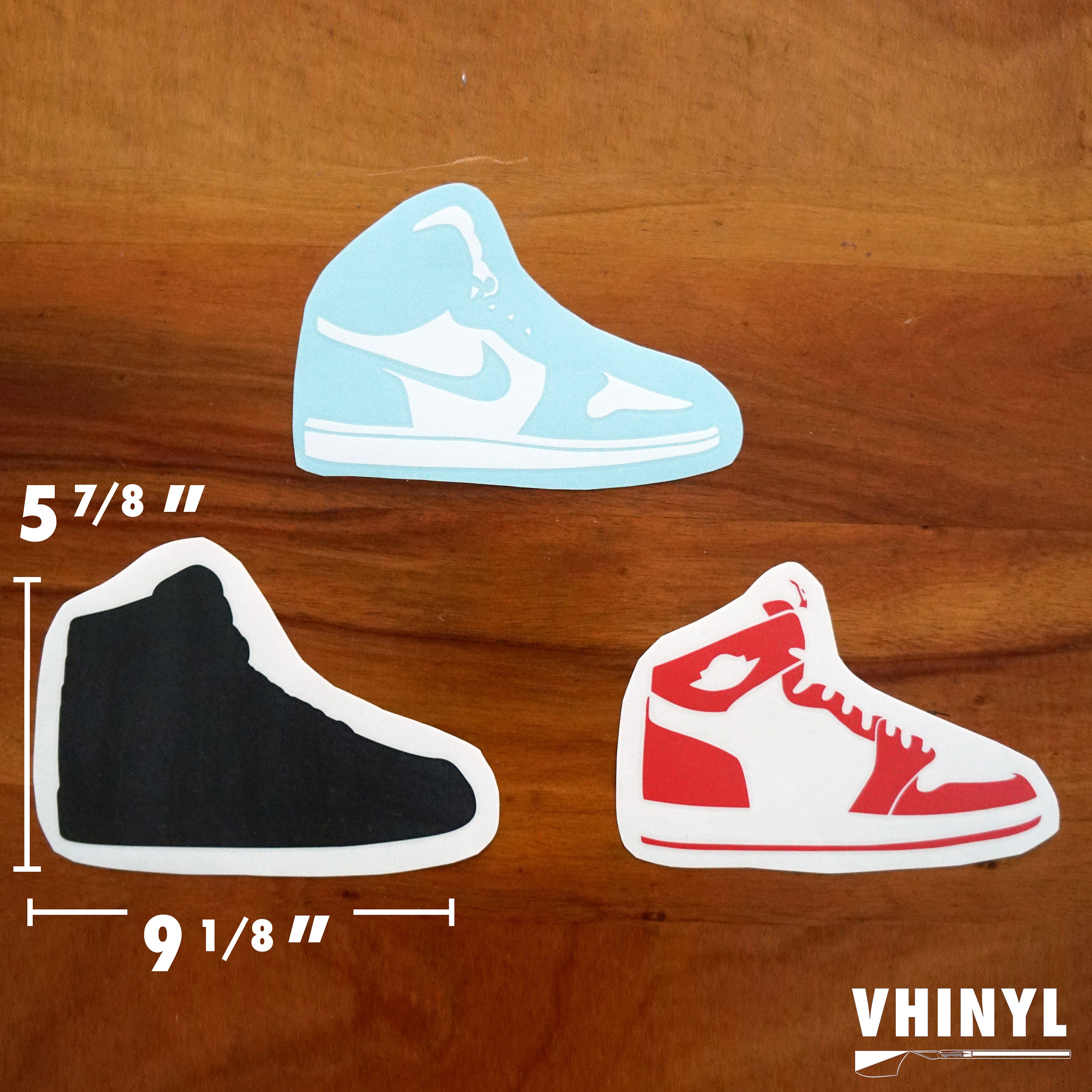 Jordan One - 3 Piece Sticker Set Decal - Etsy