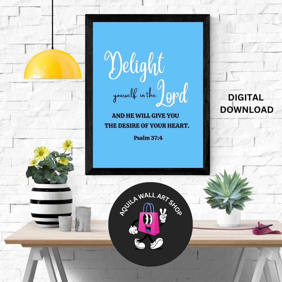 Bible Verses Wall Art – Printable Christian Quote Decor, Inspirational ...