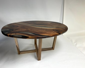 Oval Epoxy Dining Table - Etsy