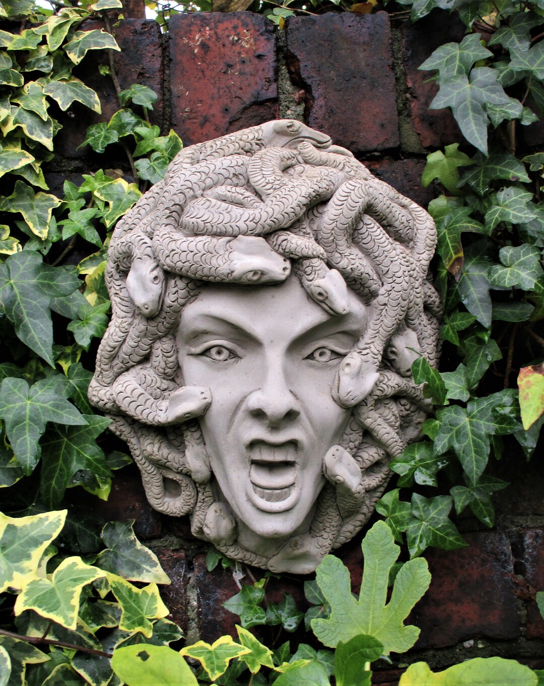 Medusa Handmade Garden Wall Decor. Gorgons Greek Mythology Goddess ...