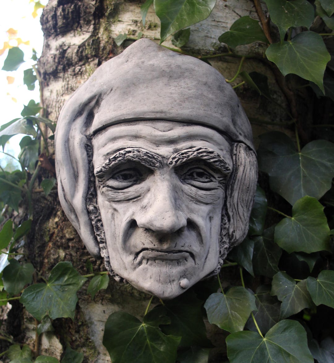 Ebenezer Scrooge, Handmade Garden Wall Decor, Christmas Carol Plaque ...