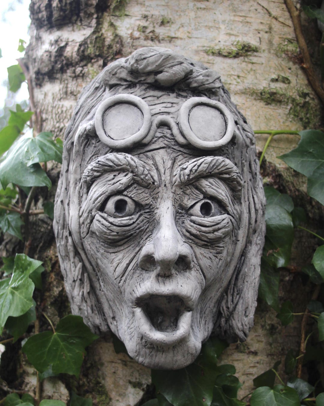 Jacob Marley Scrooge Cement Garden Wall Hanging Decoration Victorian ...
