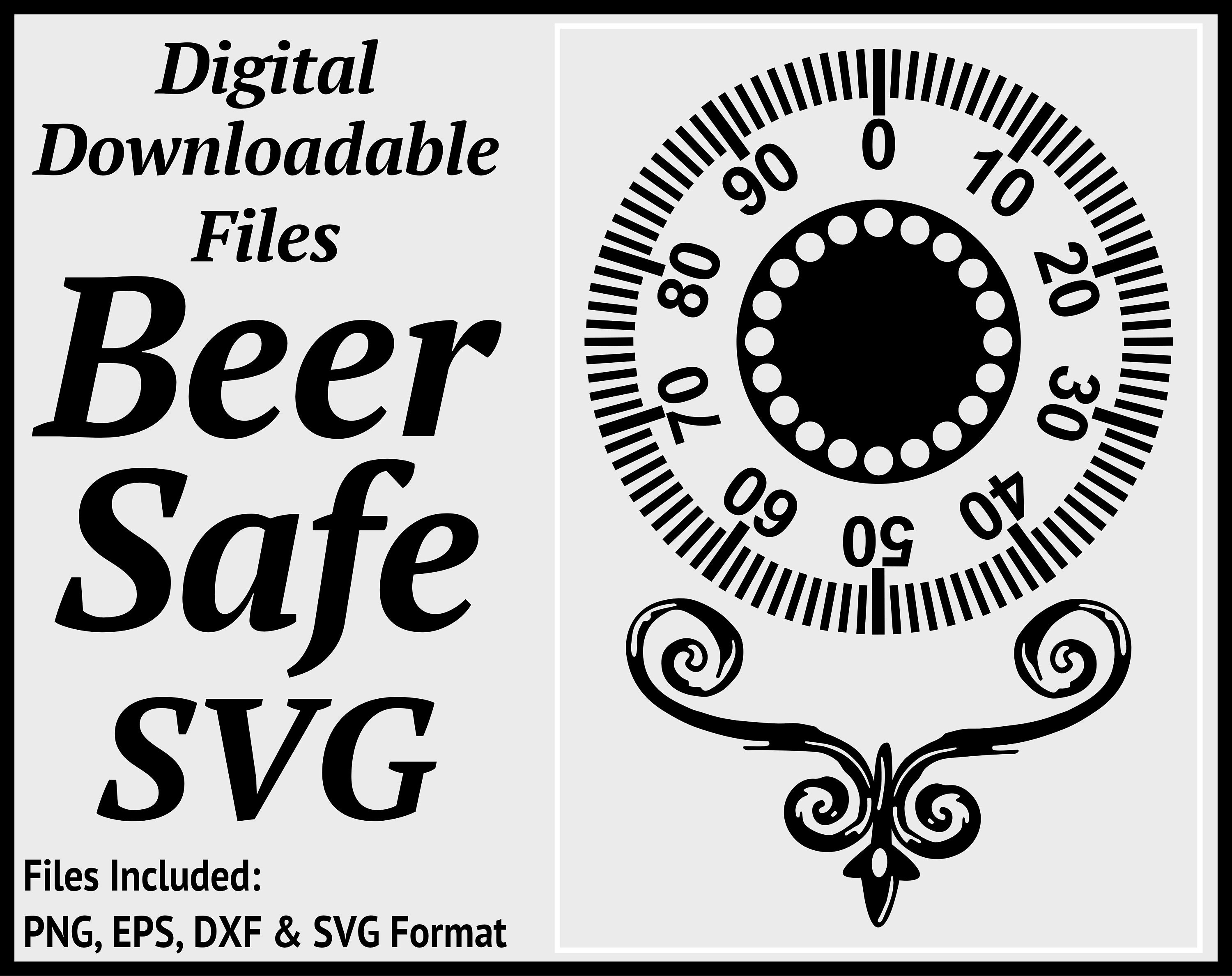 Beer Safe Svg - Instant Downloadable Digital SVG for Cricut, Silhouette ...