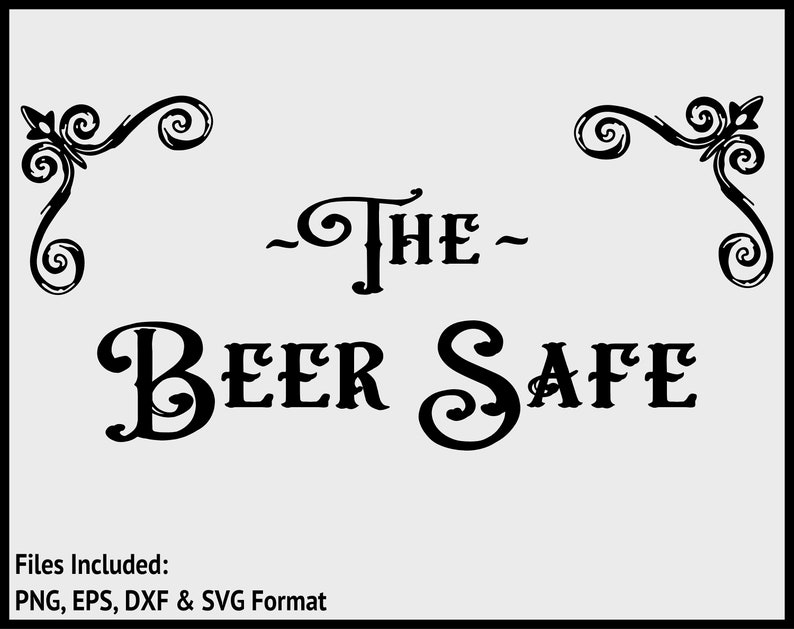 Beer Safe Svg - Instant Downloadable Digital SVG for Cricut, Silhouette ...