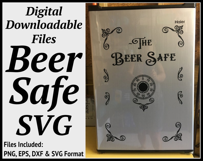 Beer Safe Svg - Instant Downloadable Digital SVG for Cricut, Silhouette ...