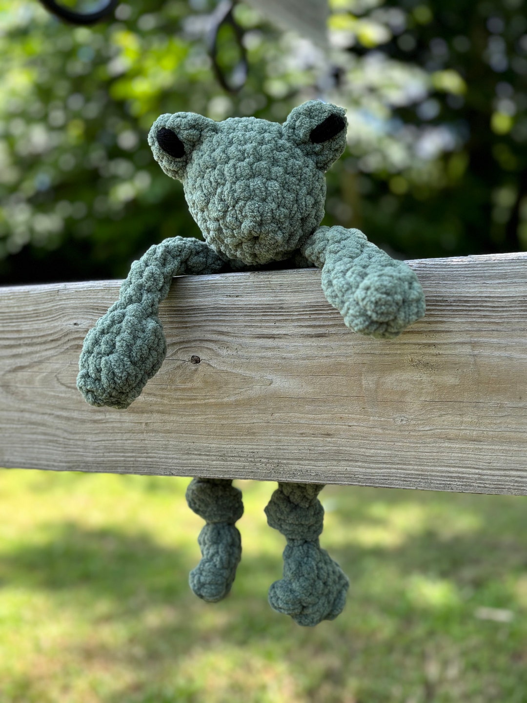Frog Lovey, Snuggle Frog Lovey, Security Blanket Frog, Frog Baby Gift, Stuffed Frog, Crochet ...