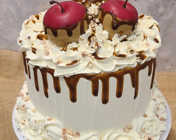Fake Fall Caramel Apple Cake | Fall Bar Décor | Fake Food | Food Prop ...