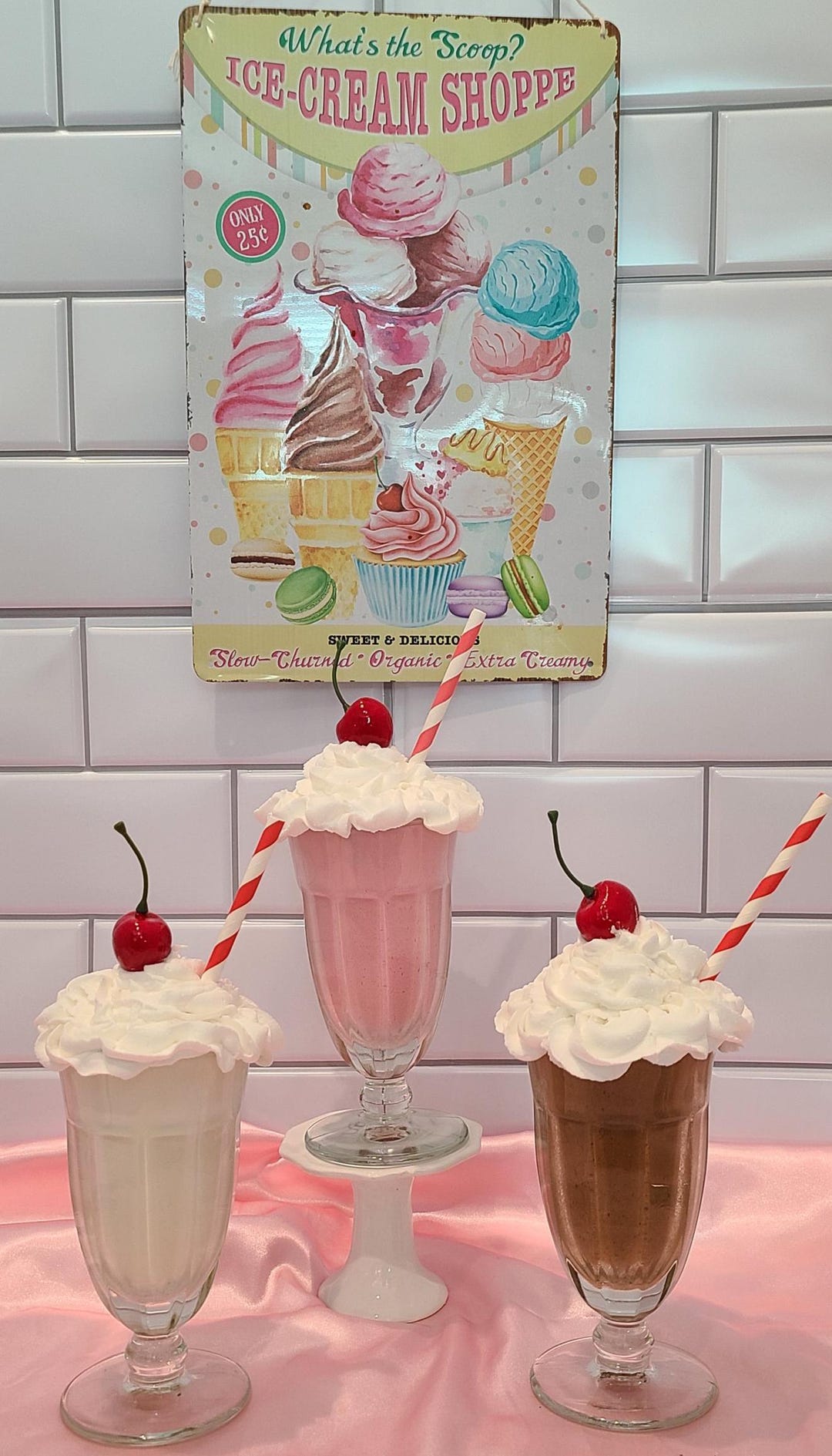 Fake Vintage Milkshake \ Car Hop Milkshake \fake Malt \ Retro Diner ...