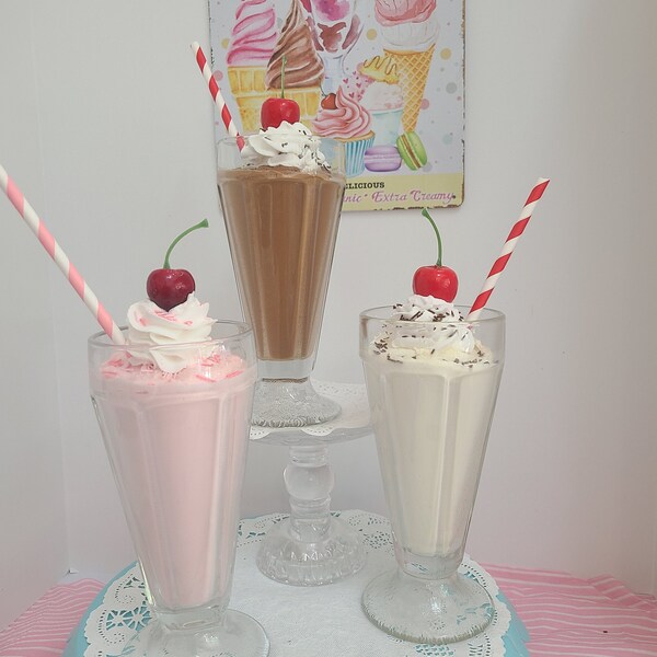 Milkshake Glasses - Etsy